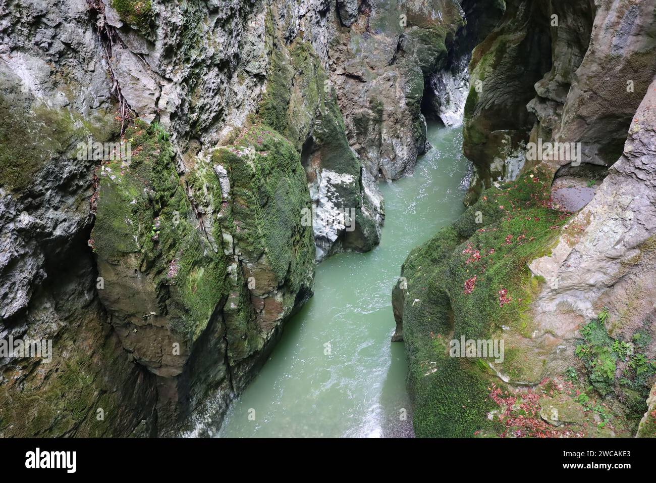 The Fier gorges are a remarkable natural curiosity of France, in Haute ...