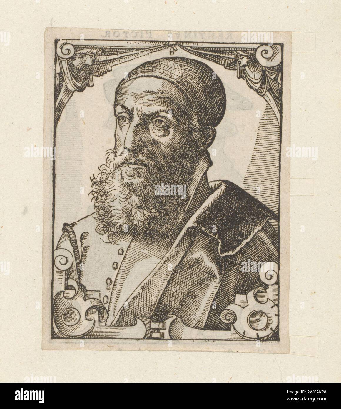 Portrait of Titian, Anonymous, After Tobias Stimmer, 1549 - 1584 print ...