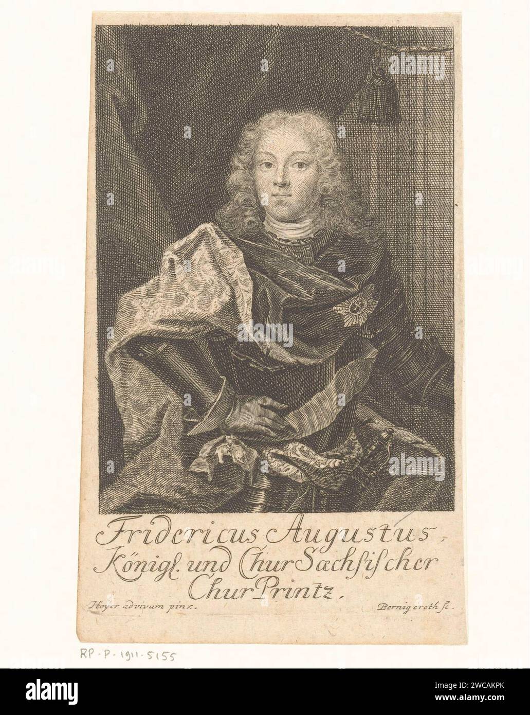 Portrait of Friedrich August II of Saxchsen, later king August III ...