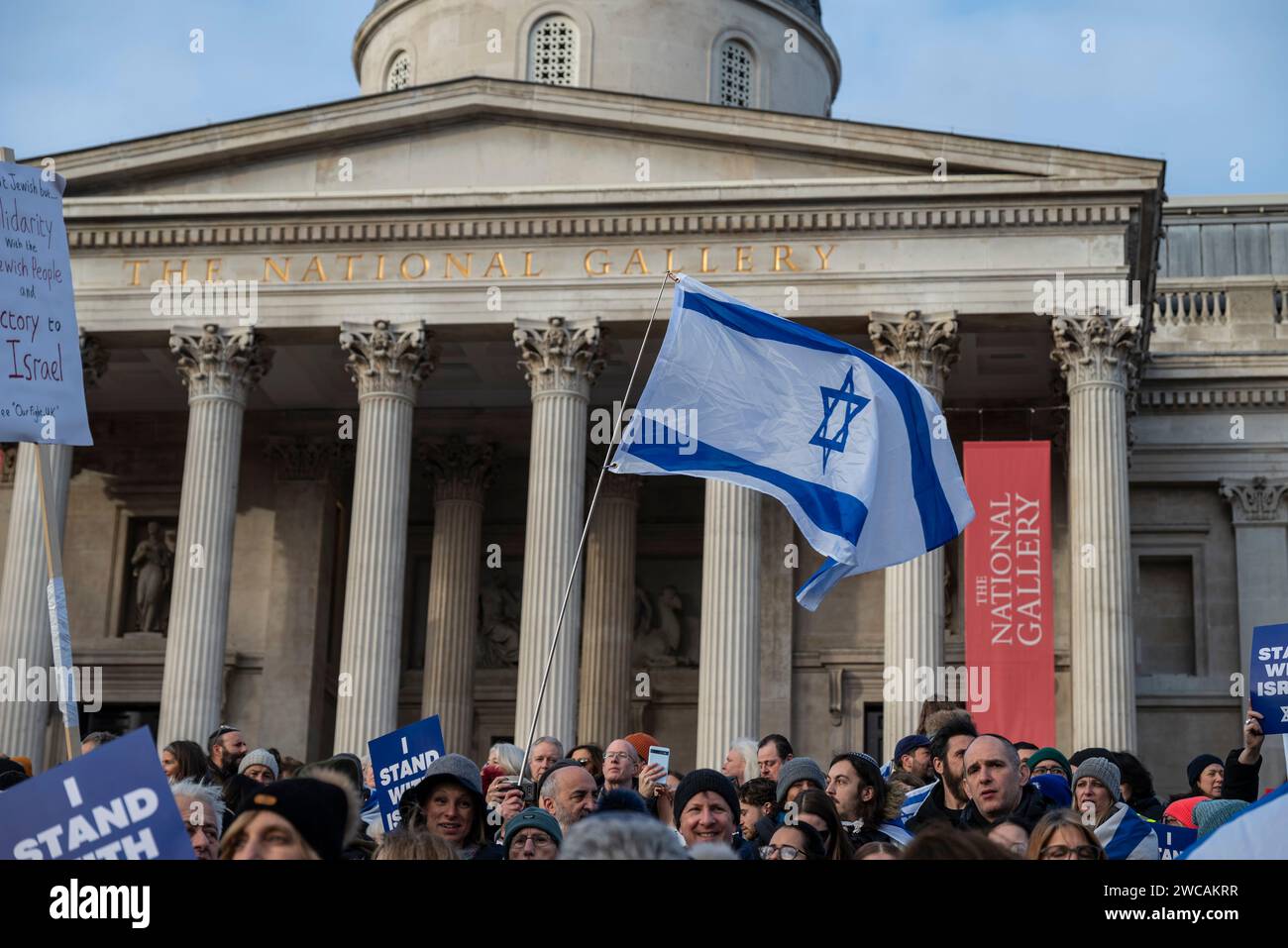 Pro-Israel rally at Trafalgar Square calling for release of hostages ...