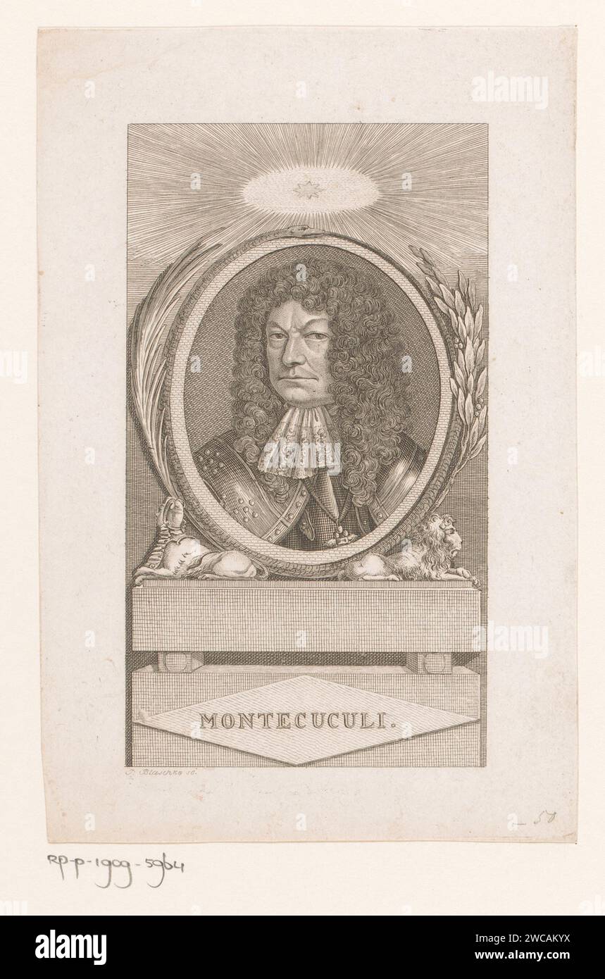 Portret is RaiMondo Montecuccoli, John Blaschke, 1808 print Vienna ...