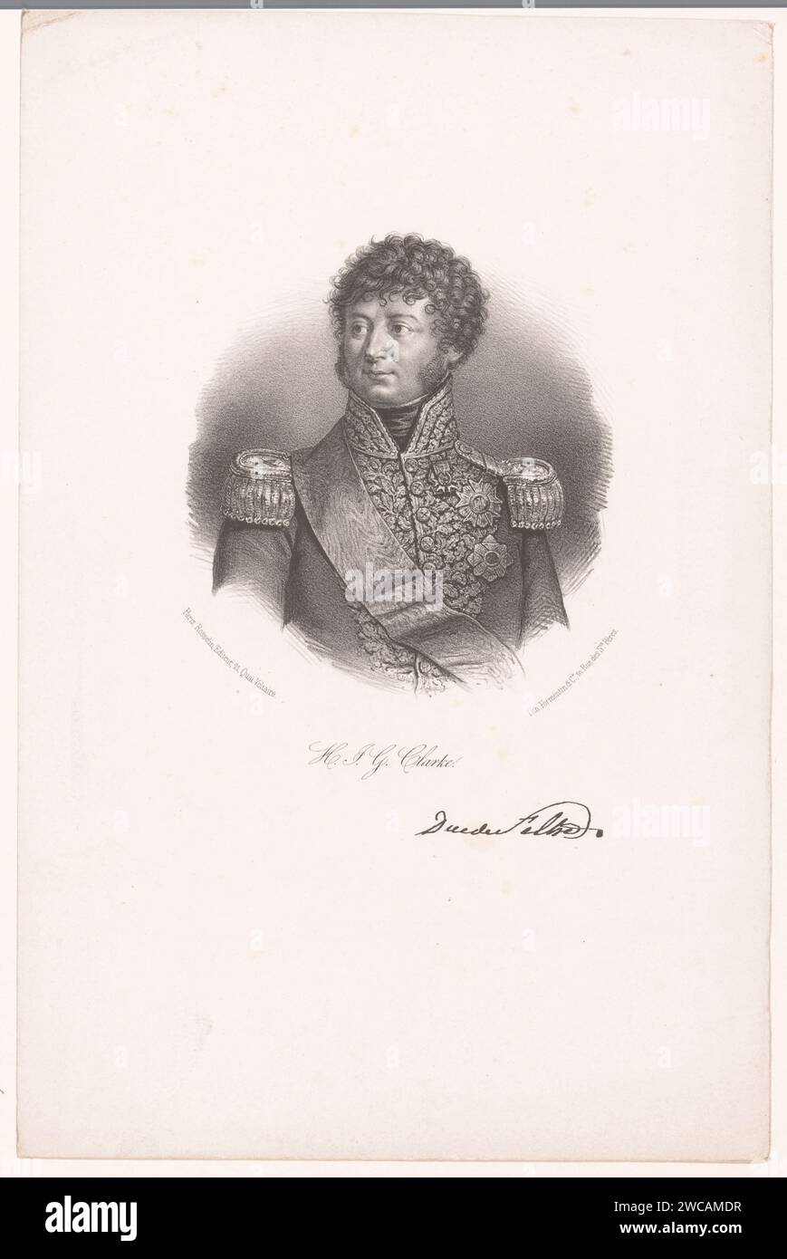Portret van Henri-Jacques-Guillaume Clarke, Anonymous, Formentin & Cie ...