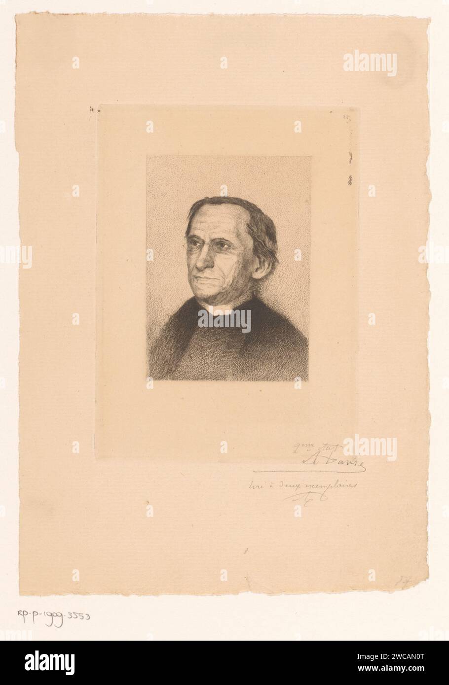 Portret van Charles de Harlez, Auguste Danse, 1895 - 1896 print paper ...