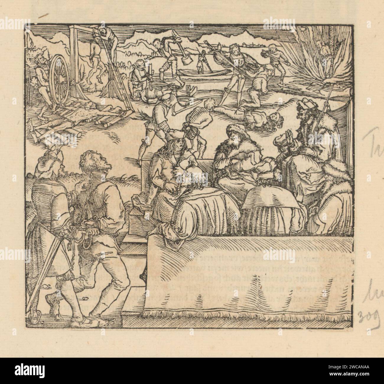 Prisoner is brought before and deadly torture methods are carried out ...