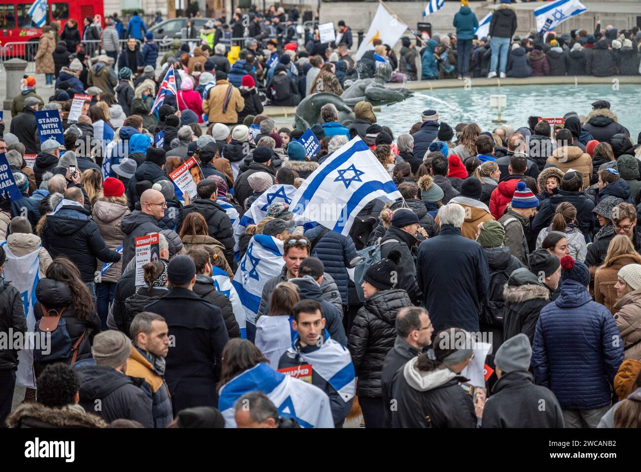 Pro-Israel rally at Trafalgar Square calling for release of hostages ...