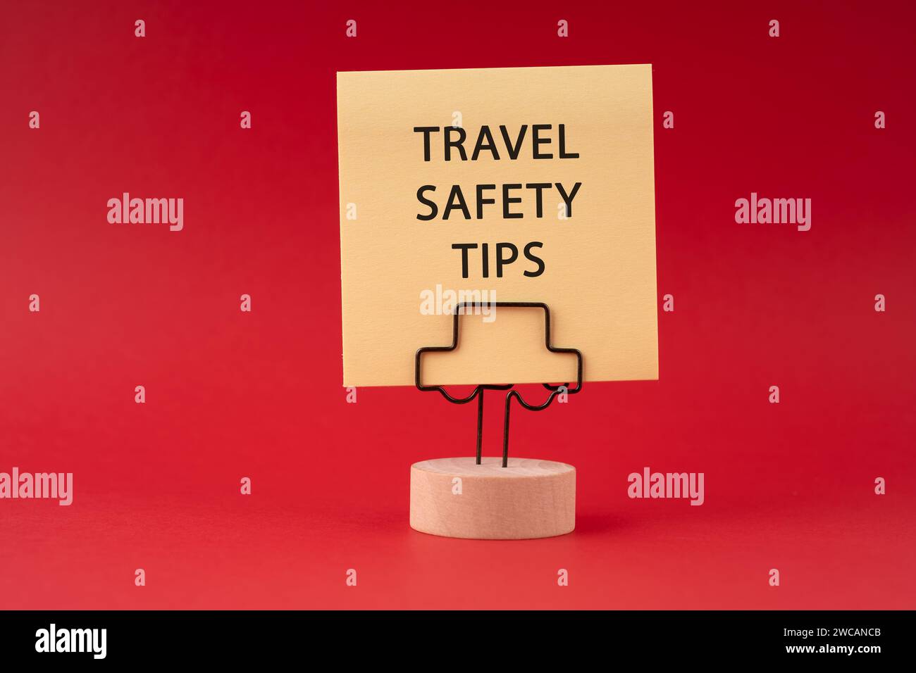 Paper note with text travel safety tips Stock Photo - Alamy