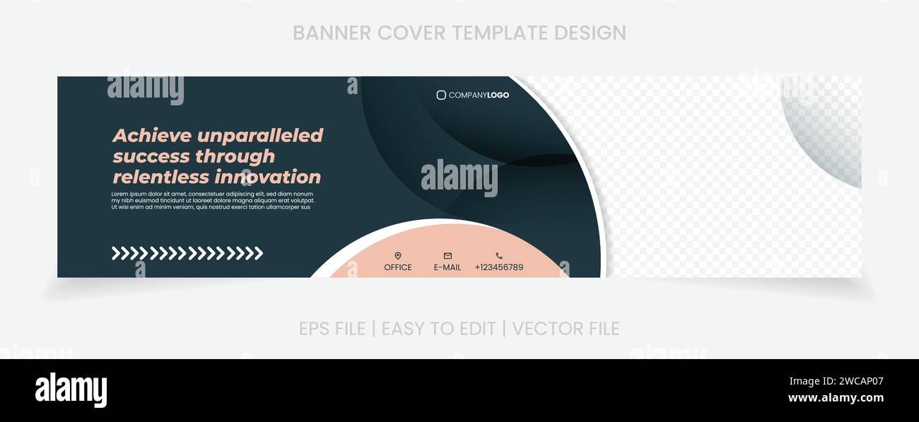 Cover banner social media and website promotion with abstract ...