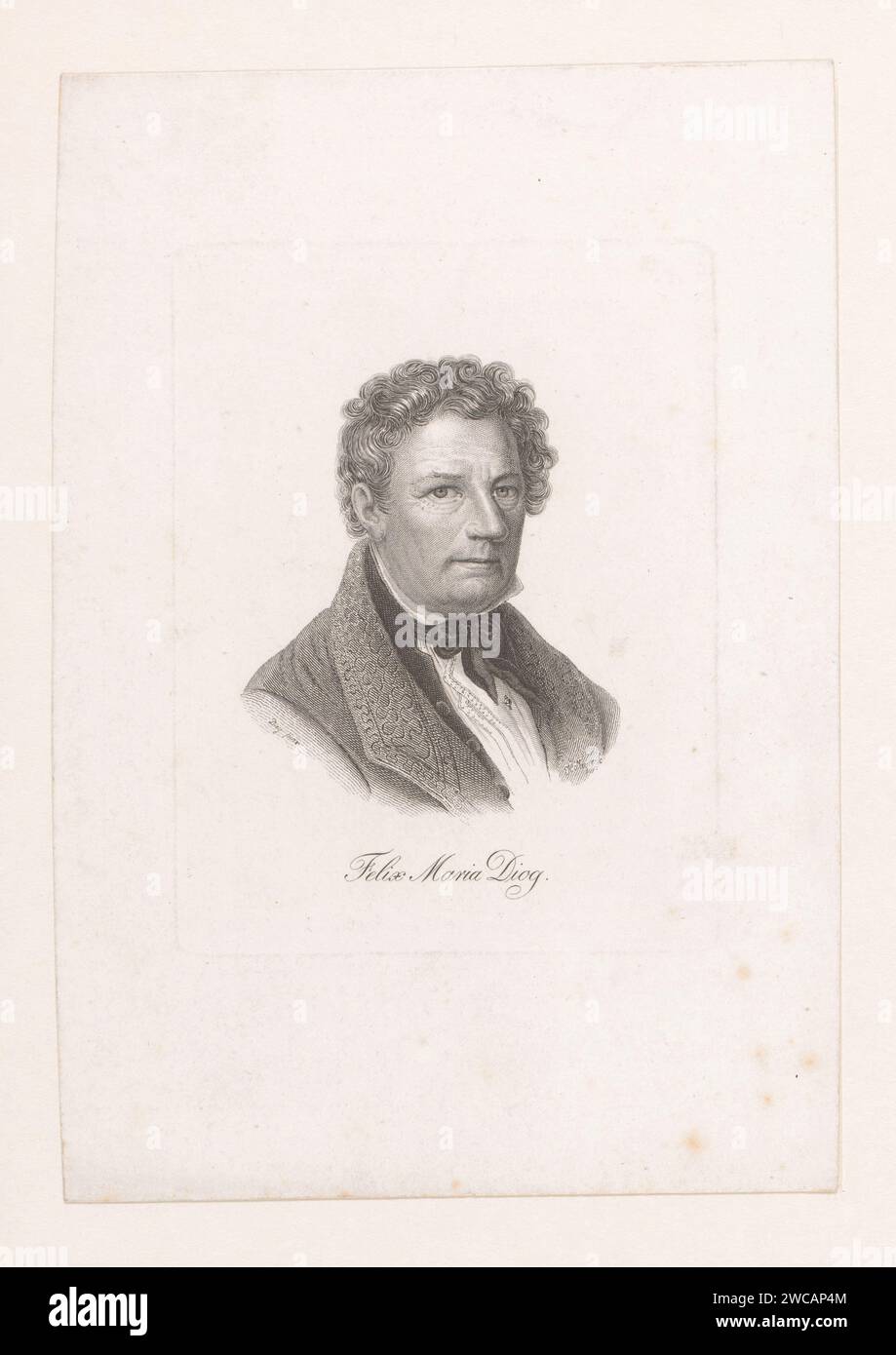PortraT van Felix Maria Diog, Heinrich Meyer, after Felix Maria Diog ...