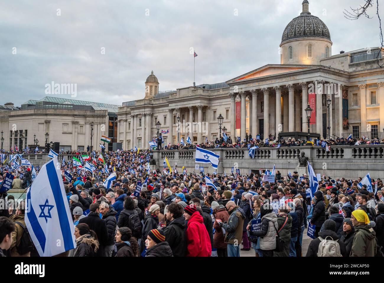Pro-Israel rally at Trafalgar Square calling for release of hostages ...