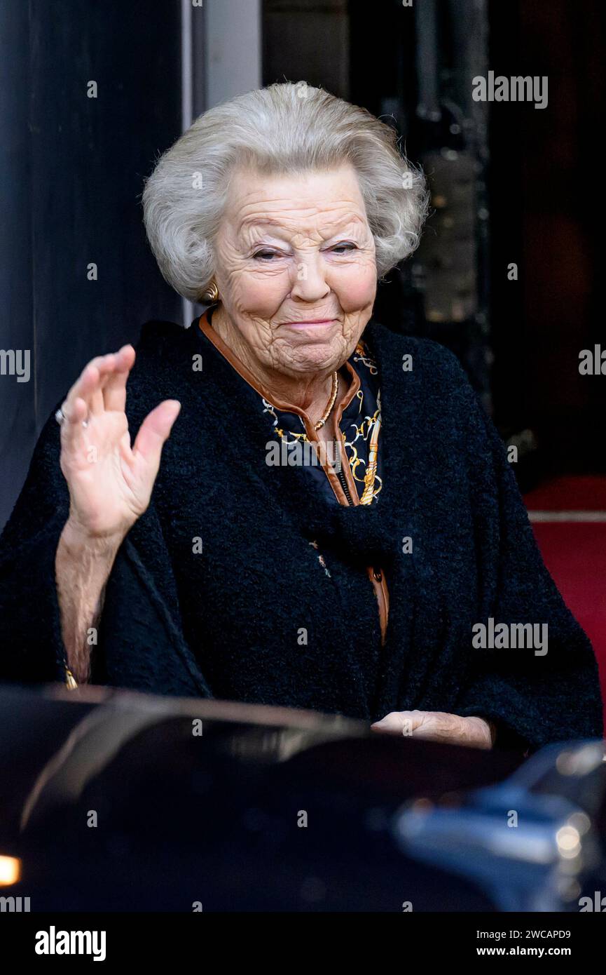 Amsterdam, Niederlande. 15th Jan, 2024. Princess Beatrix of The ...