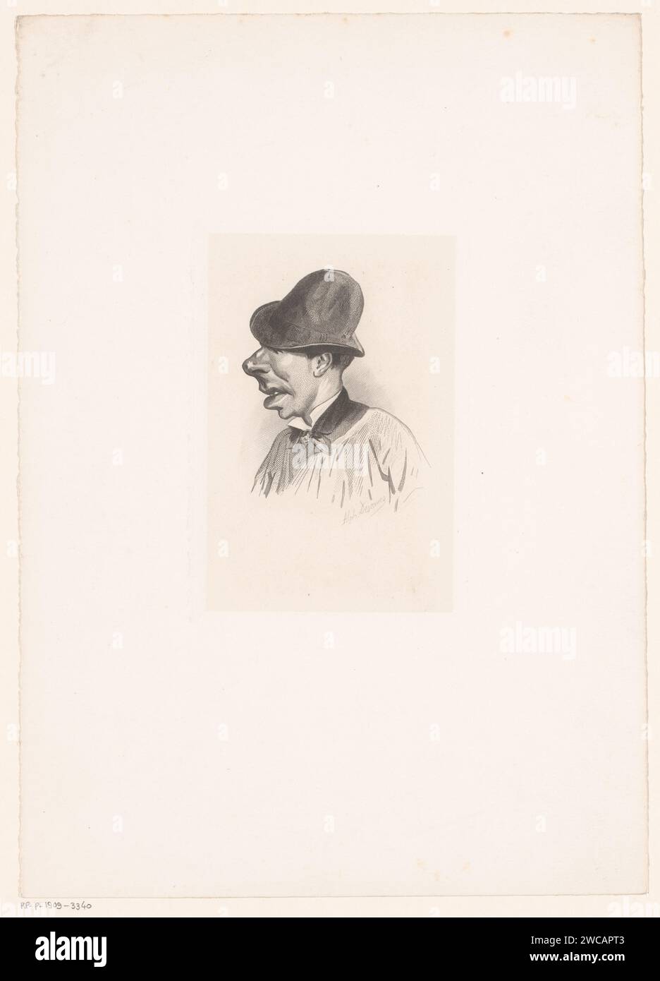 Caricature Portrait of Ernest Alexandre Honoré Coquelin, Alphonse ...