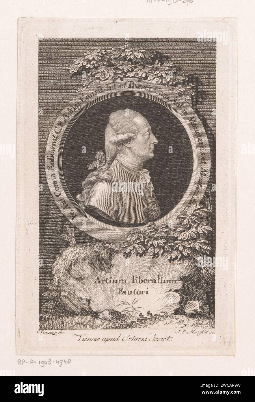 PortraT van Franz Anton, Count of Kolowrat, Johann Ernst Mansfeld, 1749 ...