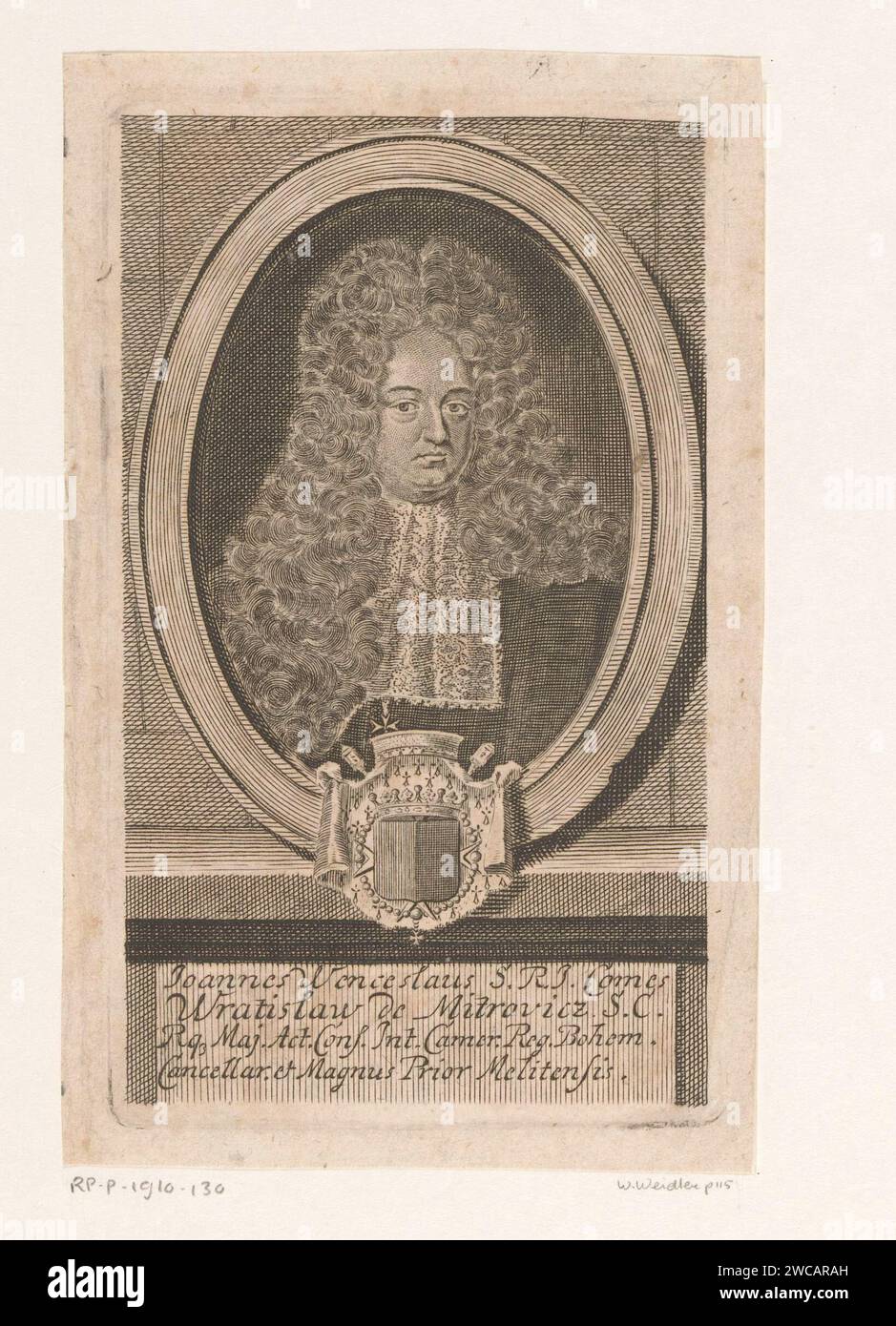 Portrait van Johann Wenzel Graf von Wratislaw and Mitrowitz, Martin ...