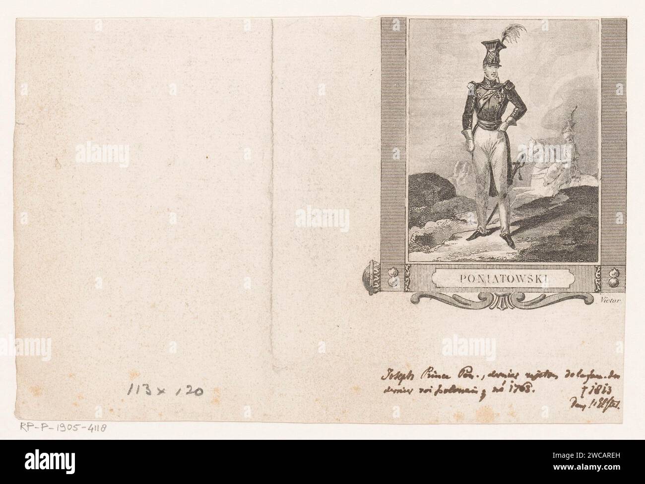 Portrait of Prince Józef Poniatowski on the battlefield, Victor ...