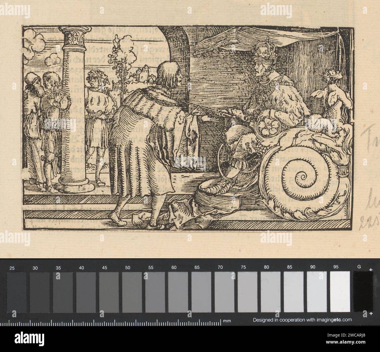 Man for a ruler on a throne, Anonymous, Hans Weiditz (II), 1514 - 1532 ...