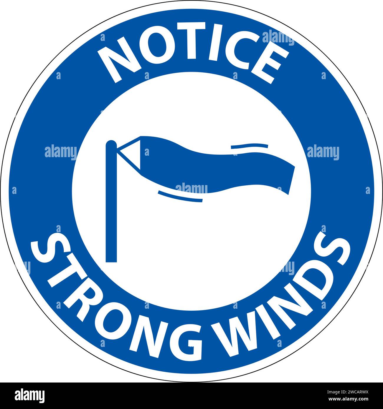 Water Safety Sign Notice - Strong Winds Stock Vector Image & Art - Alamy