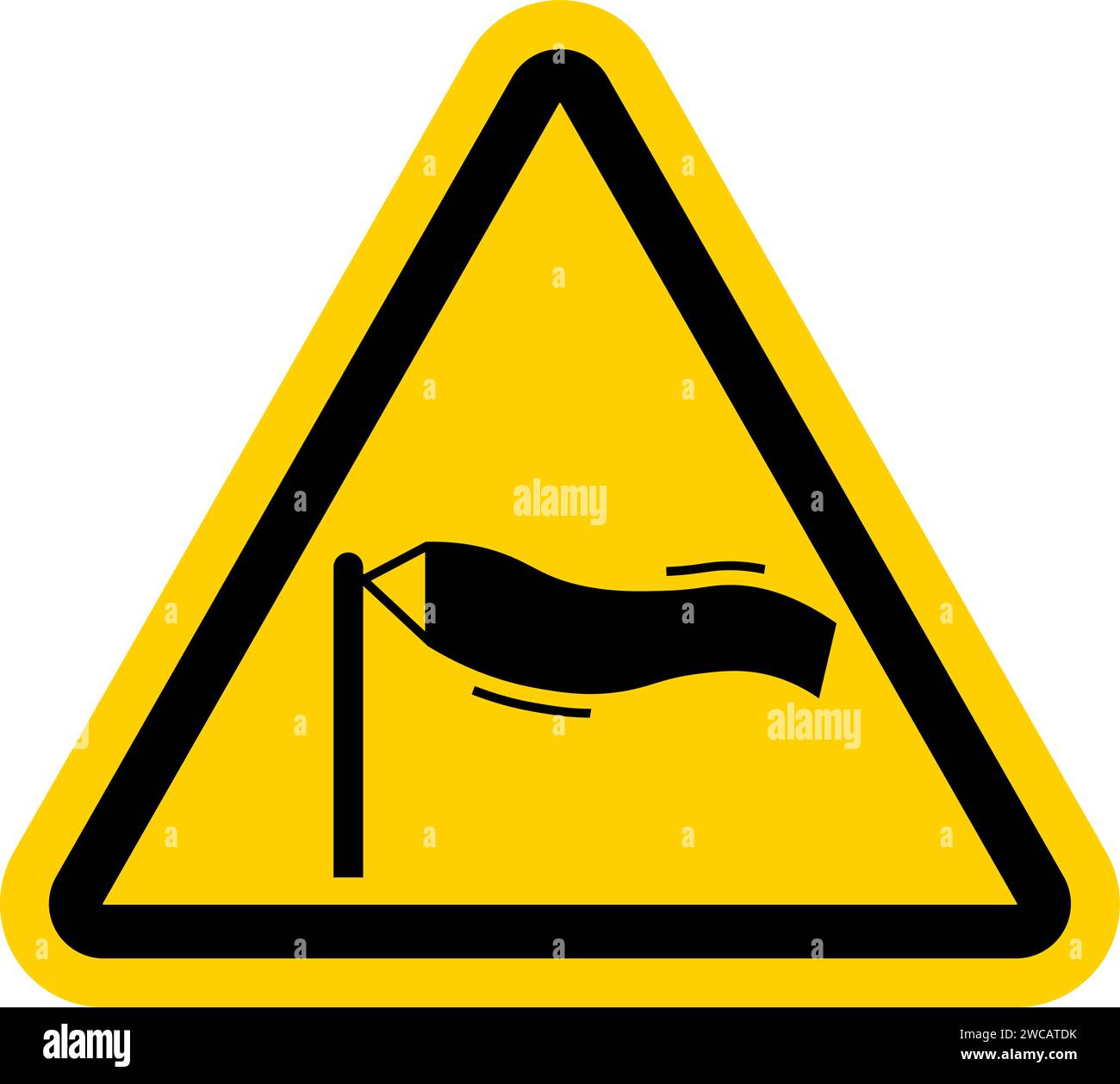 Water Safety Sign Warning - Strong Winds Stock Vector Image & Art - Alamy