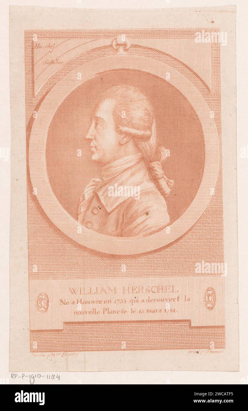Portret van Sir Frederick William Herschel, Medardus Thoenert, after ...