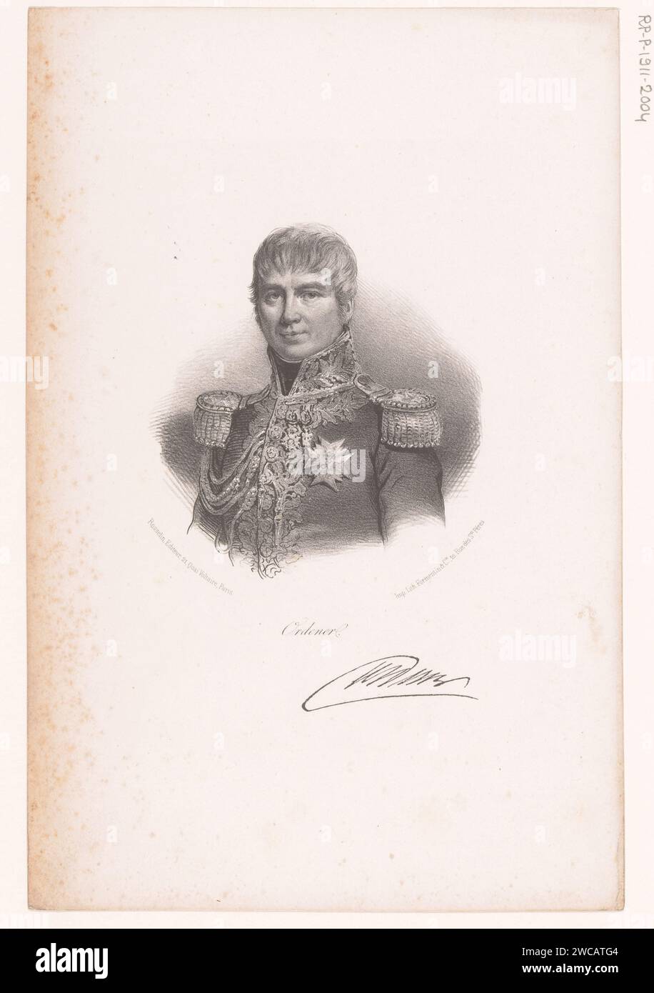 Portret Van Michel Orders, Formentin & Cie., 1830 - 1856 print Paris ...