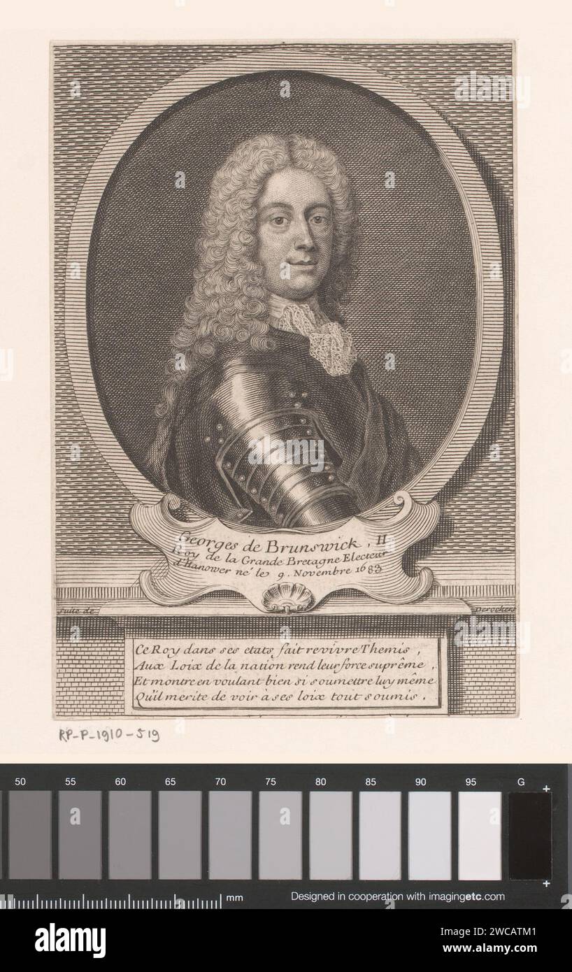 Portrait of George II, King of Great Britain, Etienne Desrochers, c ...