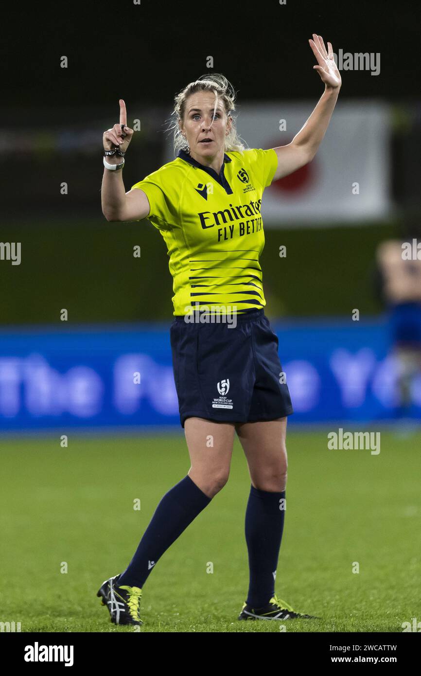 File photo dated 15-10-2022 of Match referee Joy Neville. Referee Joy ...