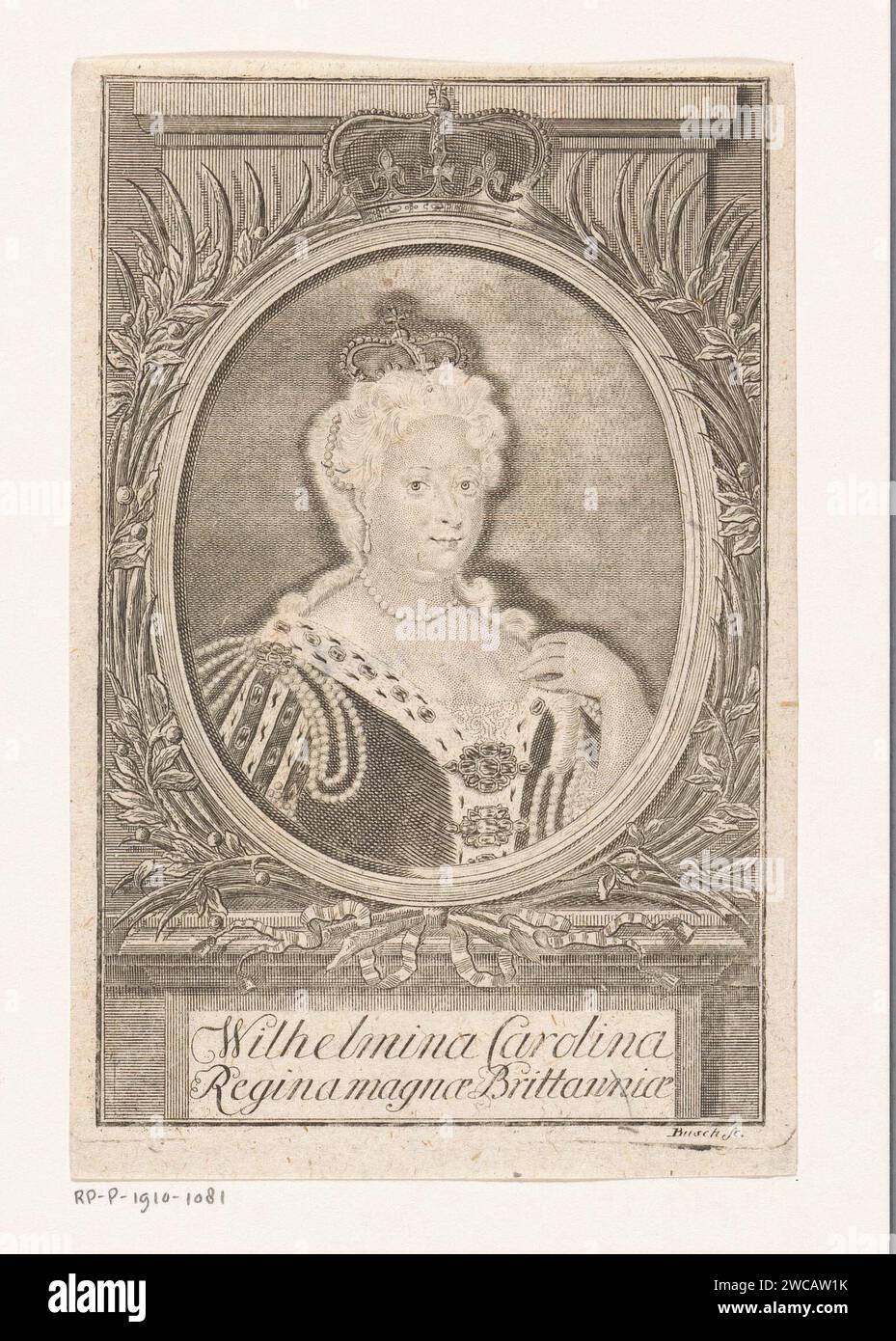 Portrait of Carolina von Brandenburg -Esbach, Queen of England, Georg ...