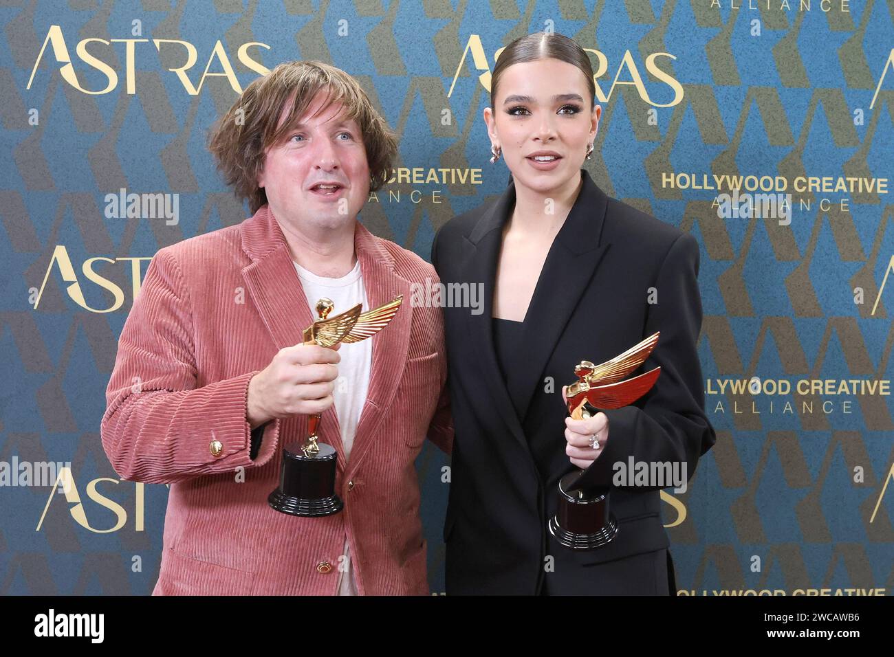 LOS ANGELES - JAN 6: Daniel Pemberton, Hailee Steinfeld at the 7th ...