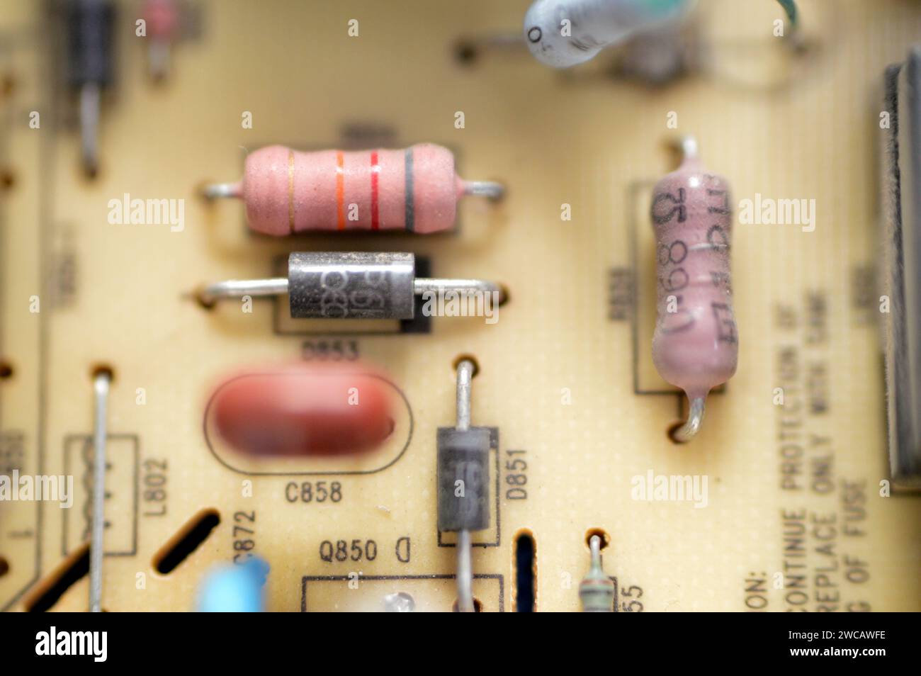 Cairo, Egypt, January 13 2024: interior of LED TV Television main board ...