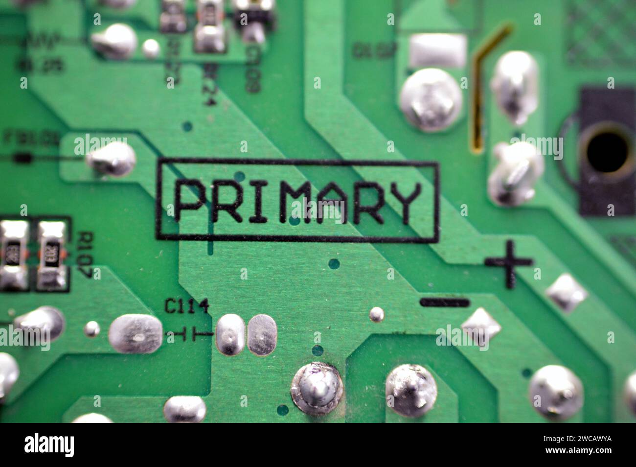 Cairo, Egypt, January 13 2024: interior of LED TV Television main board ...