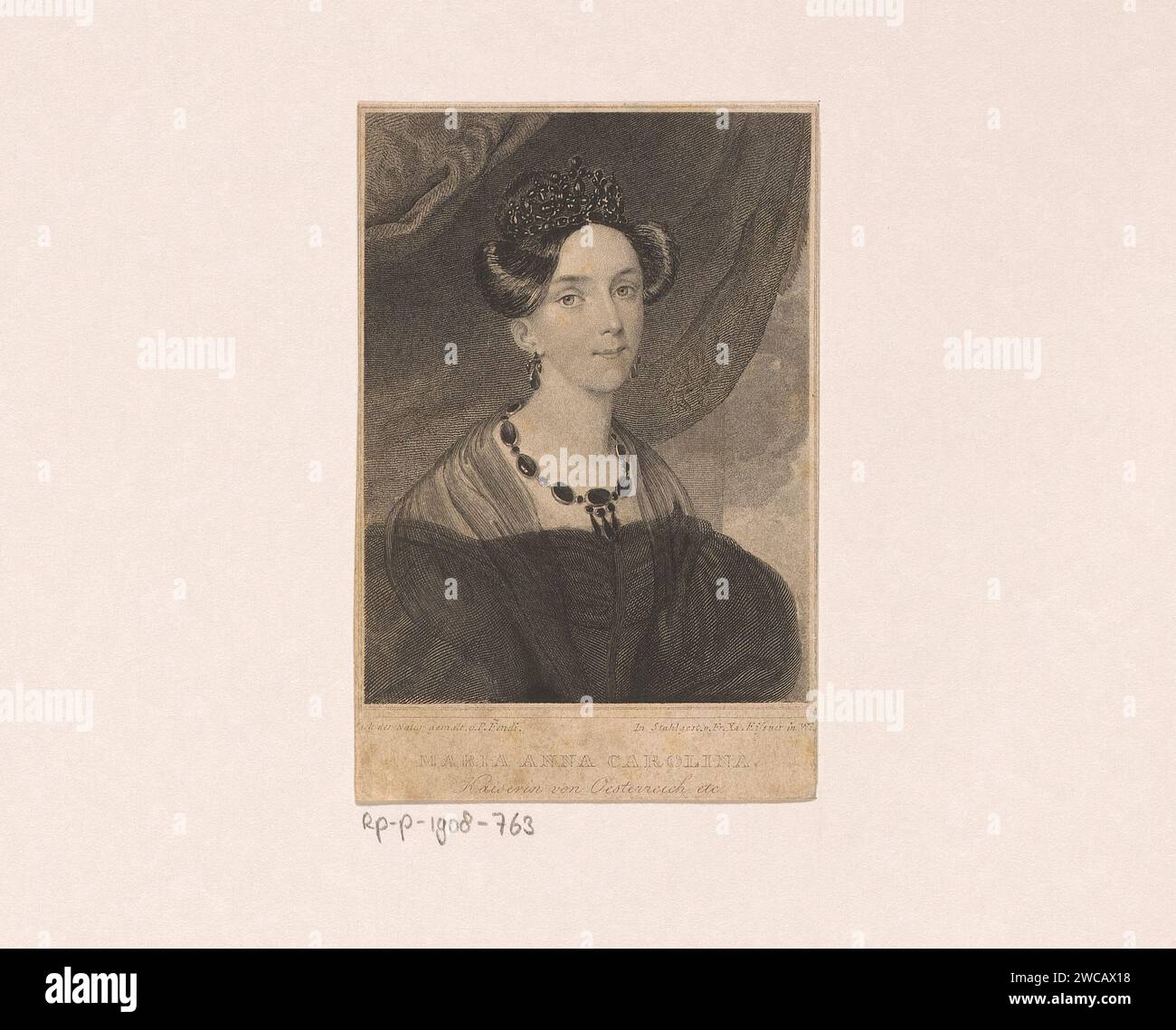 Porter van Maria Anna Carolina, Franz Xaver Eissner, After Peter Fendi ...