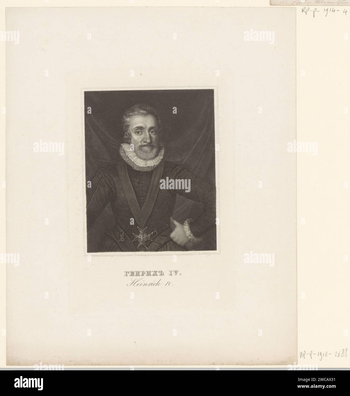 Portrait of Henry IV, King of France and Navarra, Lazarus Gottlieb ...