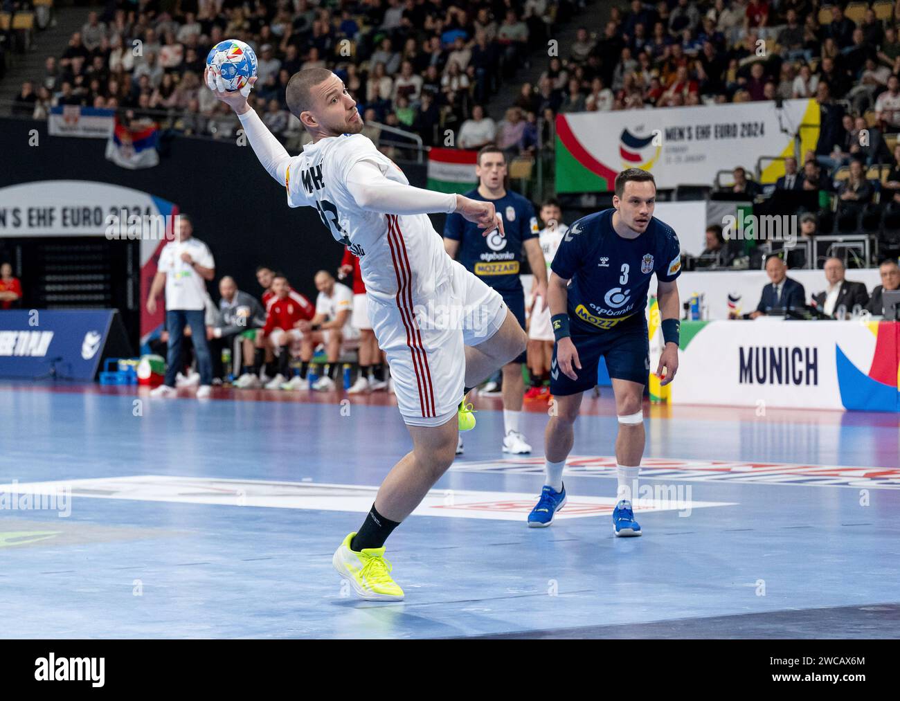 Muenchen, Deutschland. 14th Jan, 2024. Dominik Mathe (Ungarn/Hungary ...