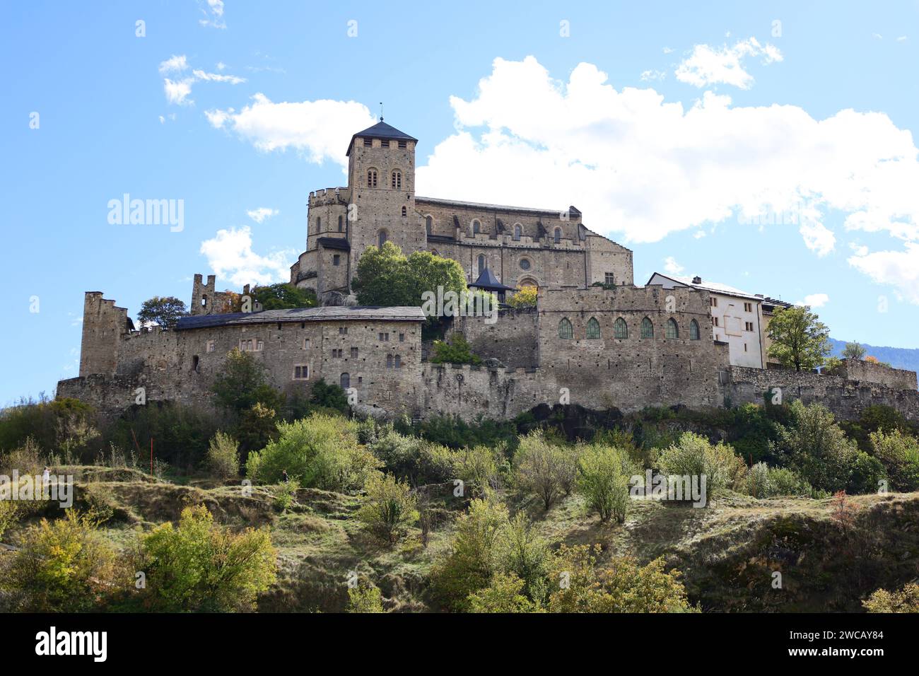 Tourbillon Castle is a castle in Sion in the canton of Valais in ...