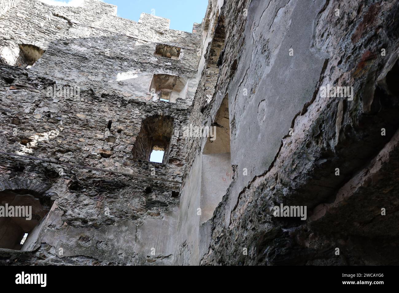 Switzerland valais sion tourbillon castle hi-res stock photography and ...