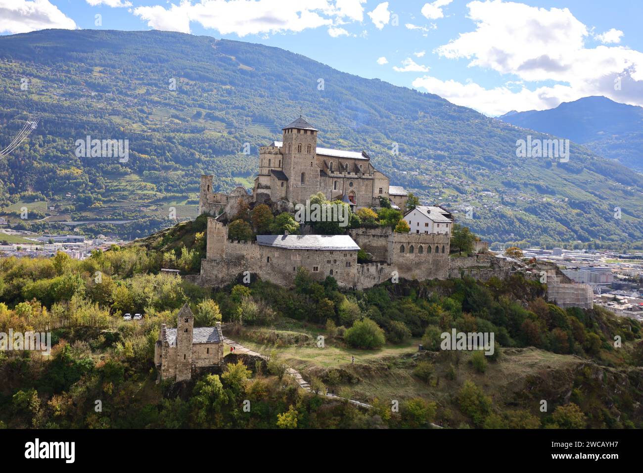 Tourbillon Castle is a castle in Sion in the canton of Valais in ...