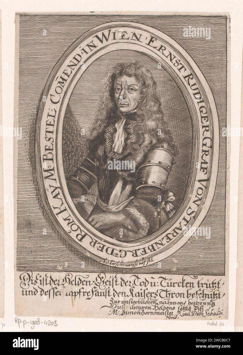 PortraT van Ernst Rüdiger van Starhemberg, Thomas Hirschmann, 1670 ...