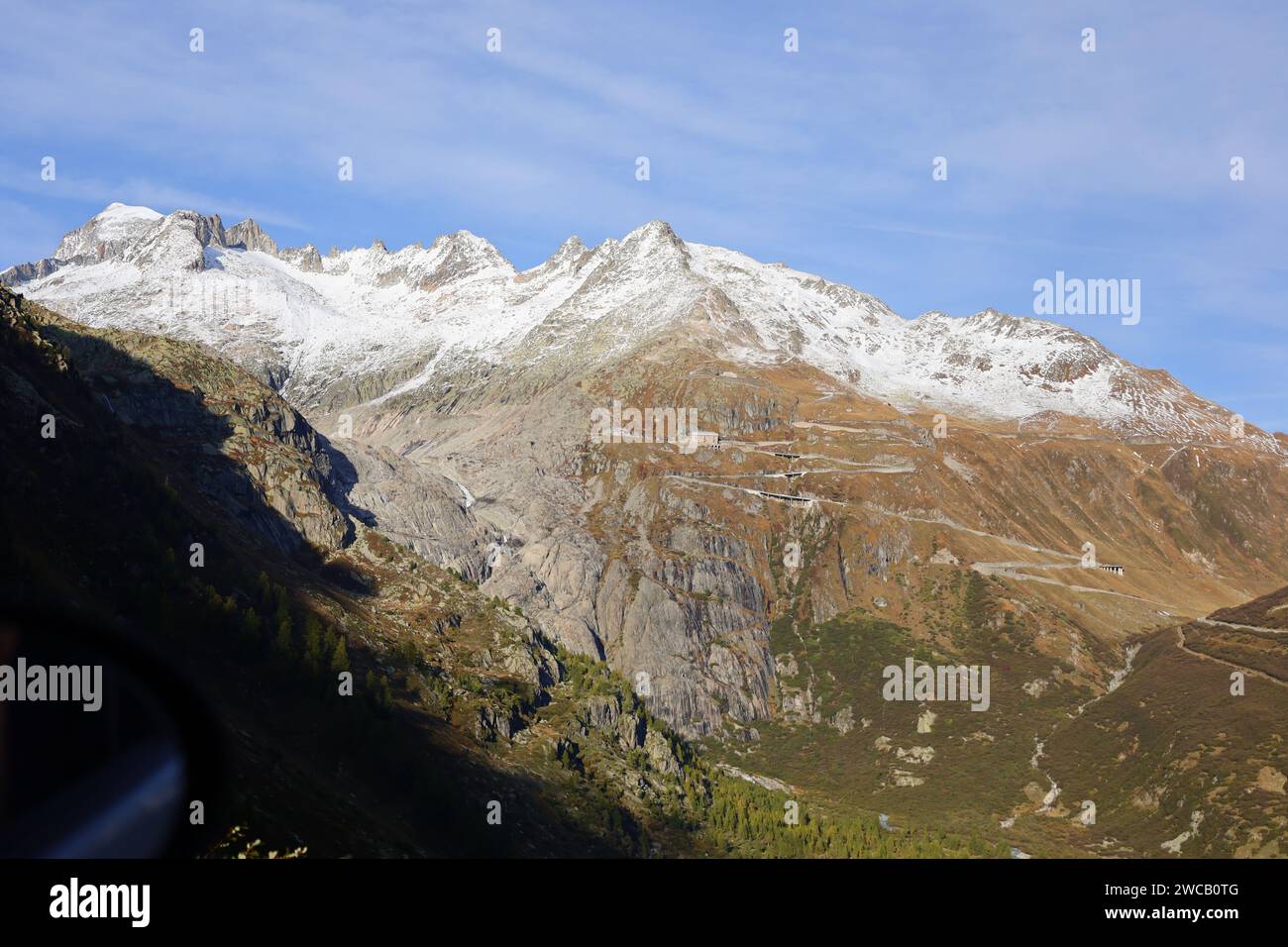 The Simplon Pass is a high mountain pass between the Pennine Alps and ...