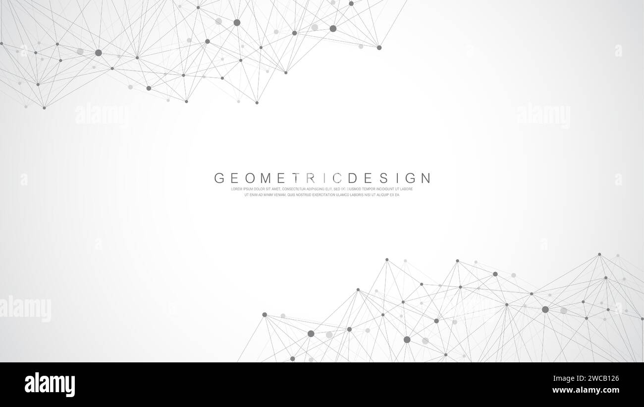 Global network connection banner design template. Header social network ...