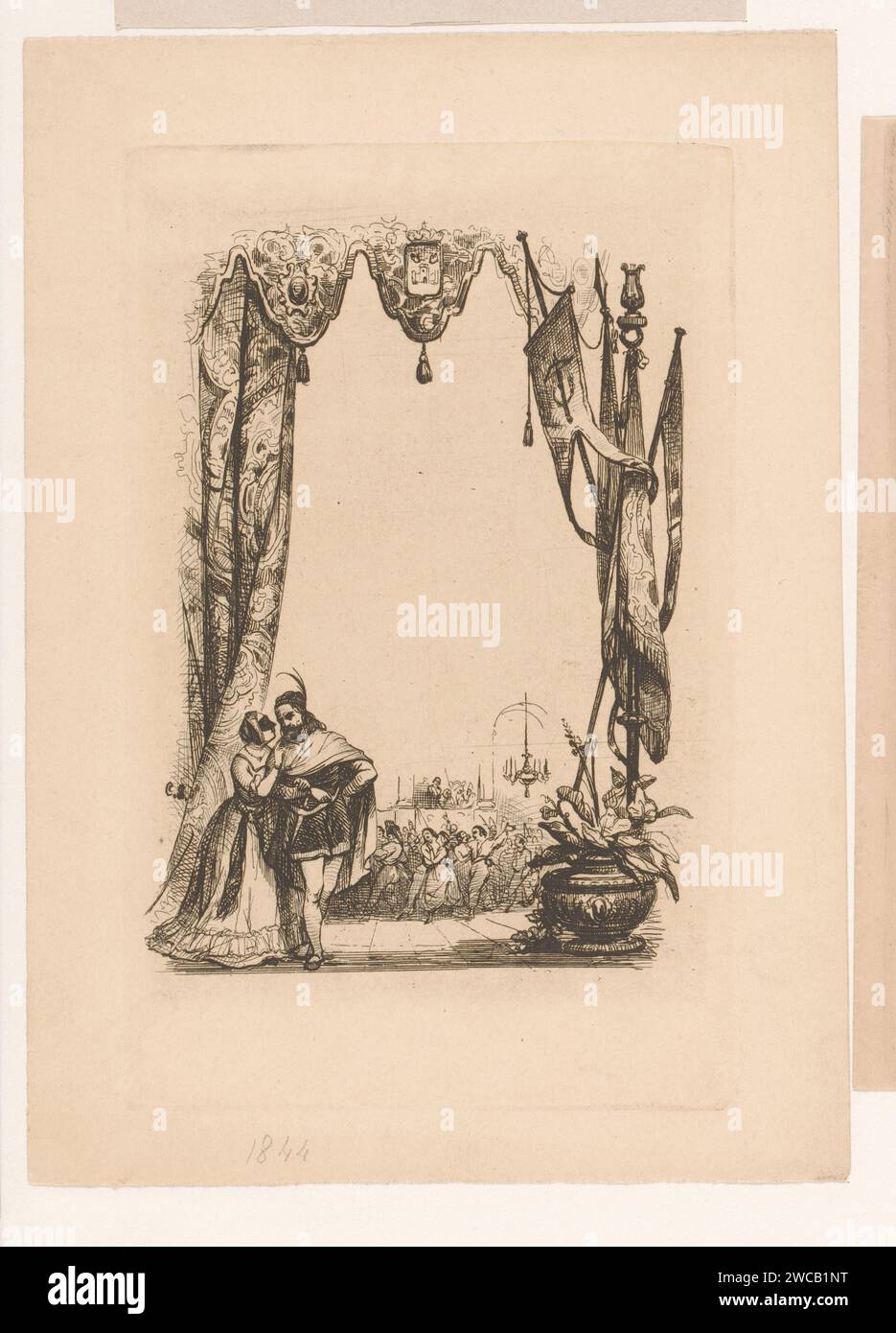 Illustration man woman ballroom hi-res stock photography and images - Alamy