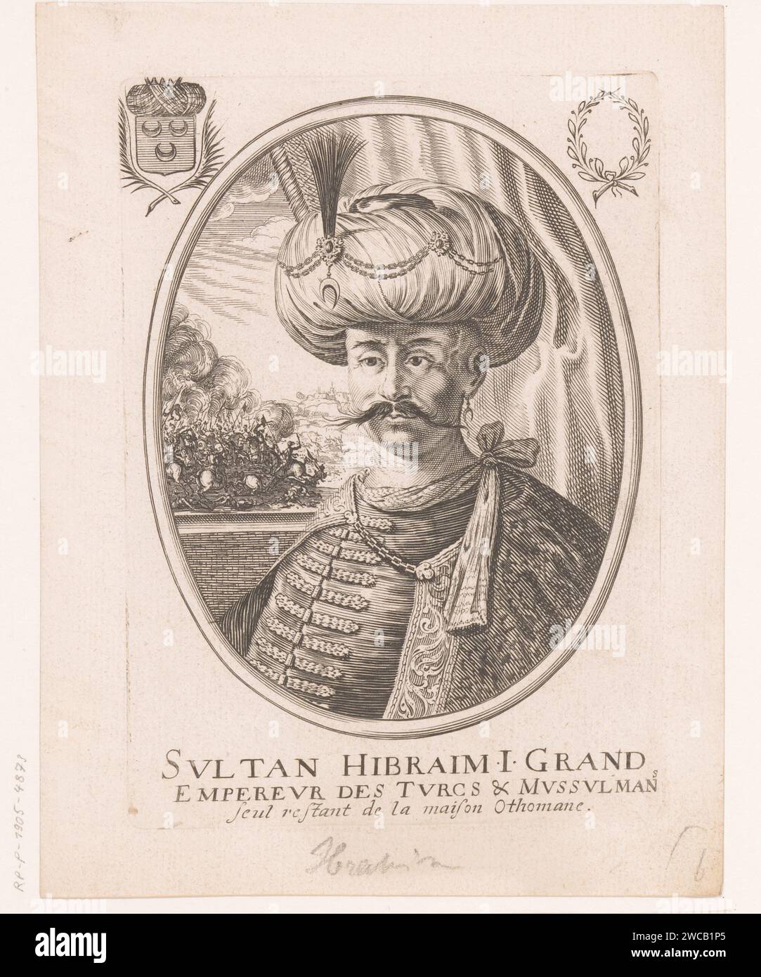 Portrait of Ibrahim I, Sultan of the Ottoman Empire, Anonymous ...