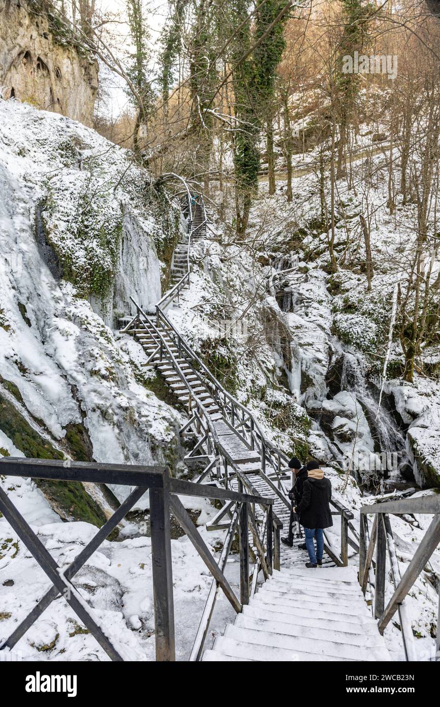 Jankovac, Hrvatska. 15th Jan, 2024. Winter idyll in Jankovac Forest ...