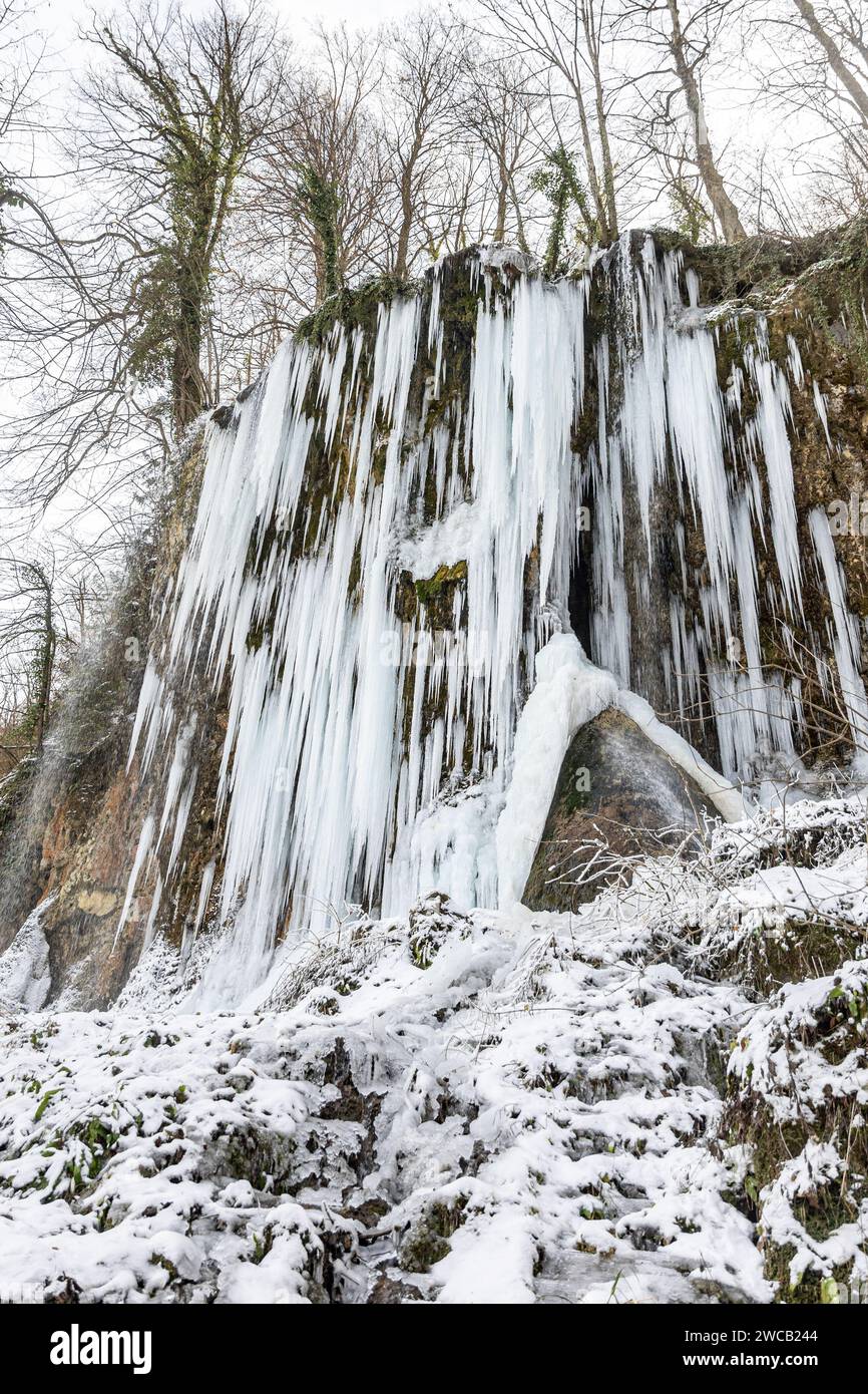 Jankovac, Hrvatska. 15th Jan, 2024. Winter idyll in Jankovac Forest ...