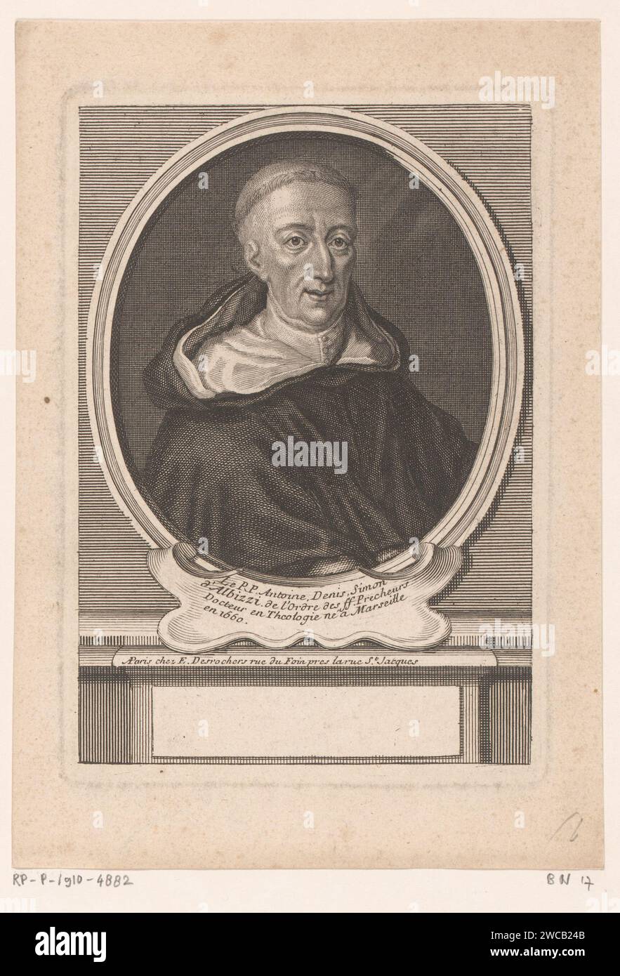 Portret van Antoine Denis Simon Albizzi, Etienne Desrochers, c. 1726 ...