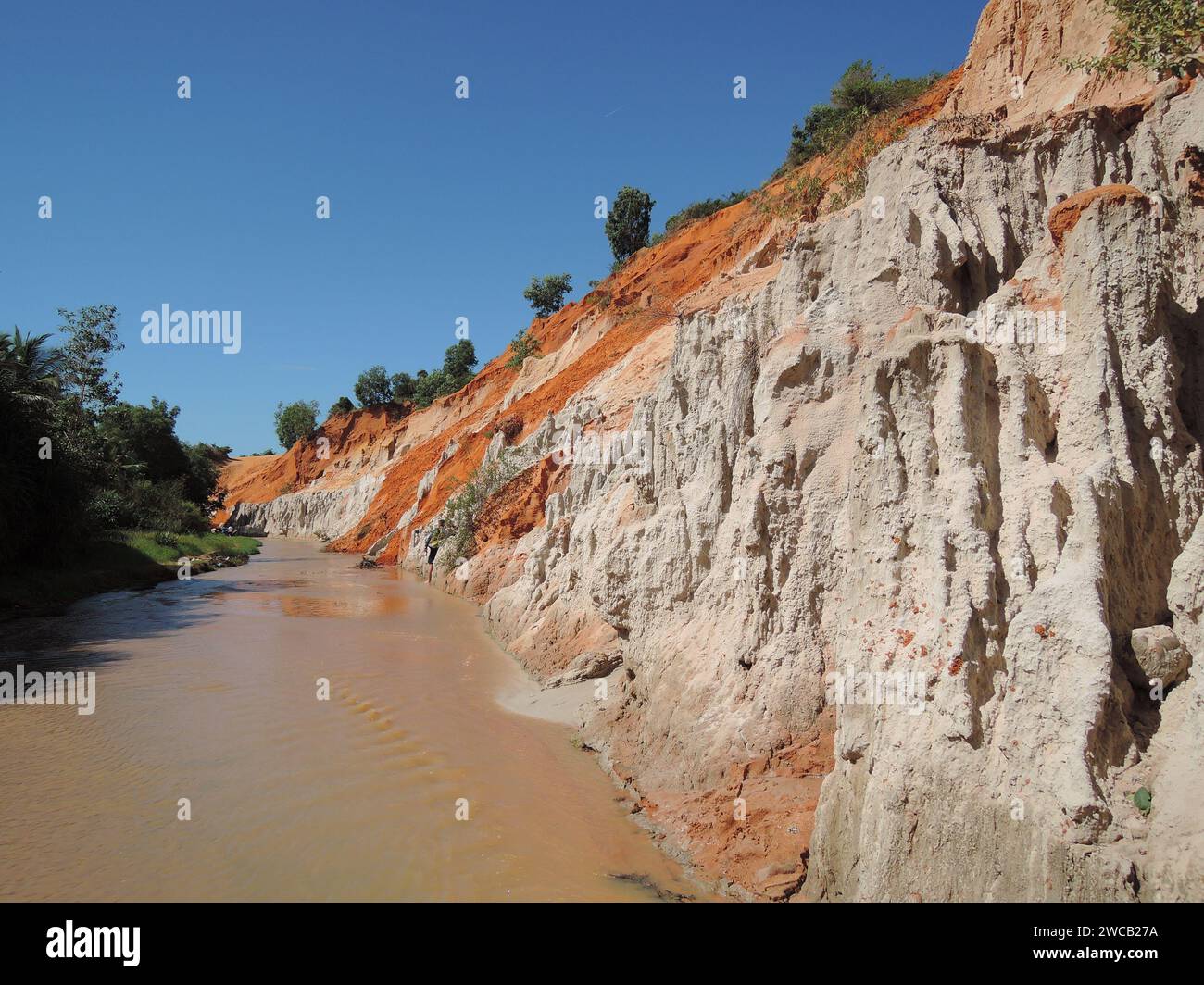 Fairy Stream Canyon,The muddy waters of the Fairy River(Suoi Tien ...