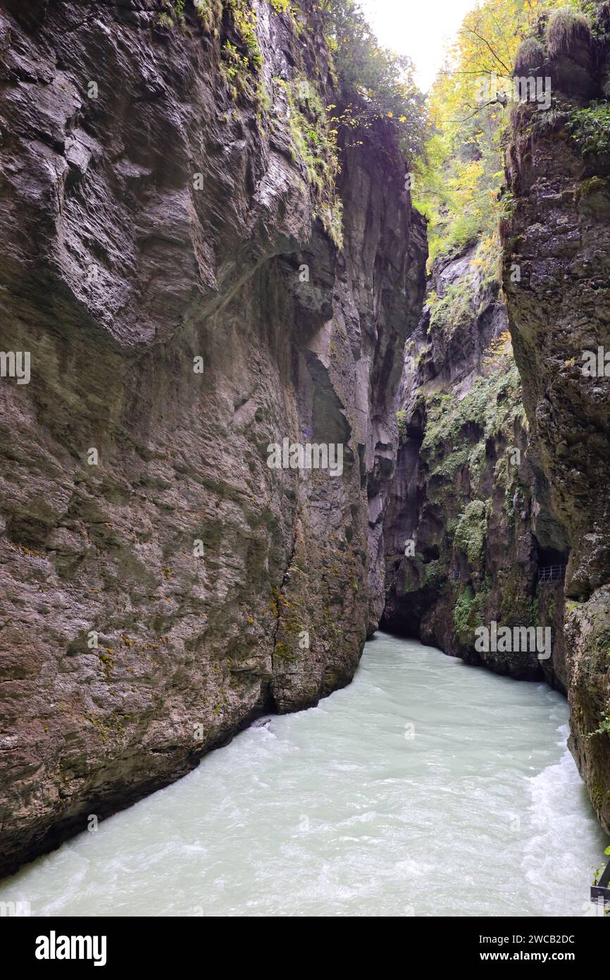 The Aare Gorge is a section of the river Aare tnear the town of ...