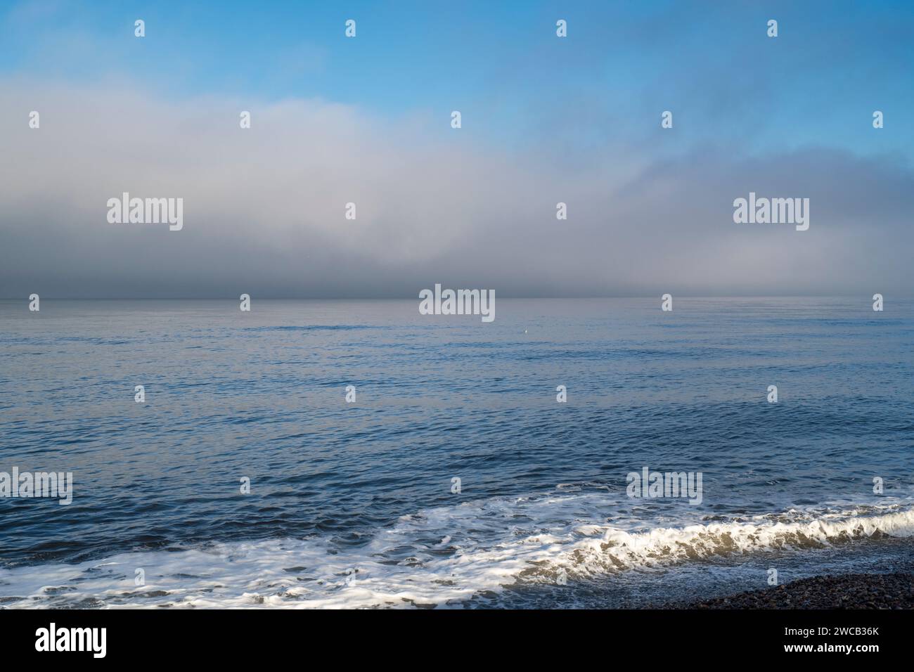 Tidal wave morning misty sea hi-res stock photography and images - Alamy