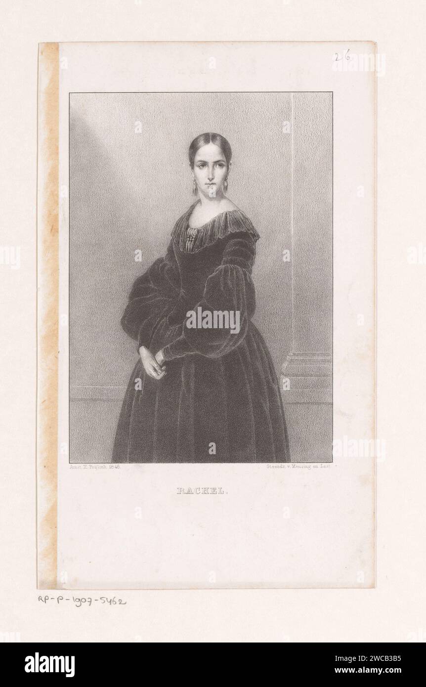 Portret van Élisabeth Rachel Félix, Anonymous, Mensing & Last, 1846 ...