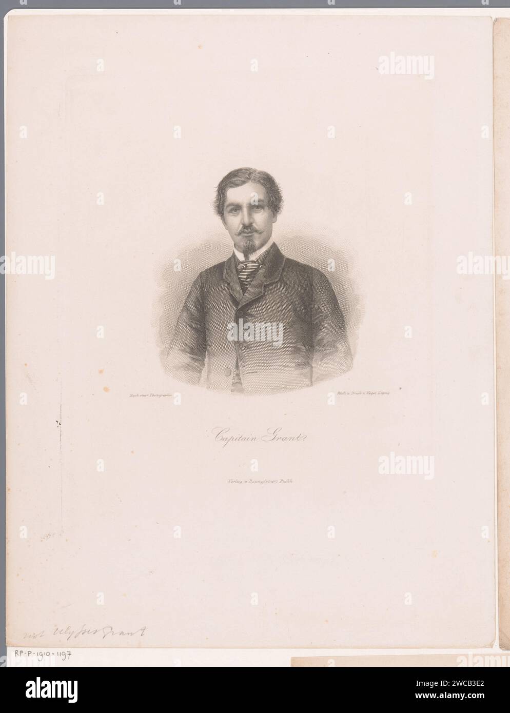 PortraT van James Grant, August Weger, After Anonymous, 1860 - 1892 ...