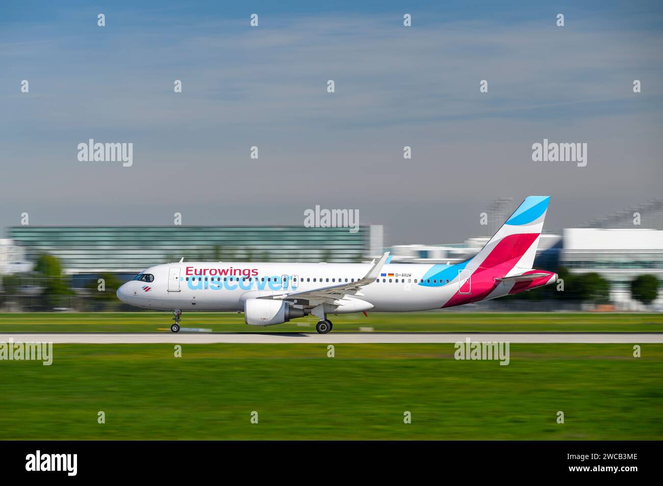 Eurowings Discover Airbus A320 With The Aircraft Number Plate D-AIUW ...