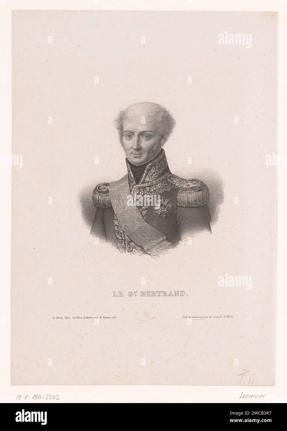 Portrait of General Henri -Gatien Bertrand, Anonymous, Joseph Rose ...